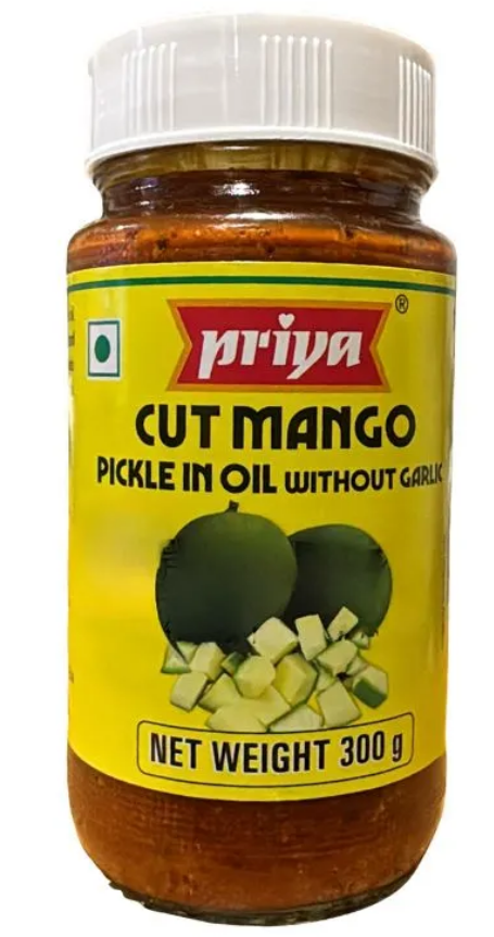 Priya Cut Mango without Garlic Pickle 300gm – DESI KIRANA